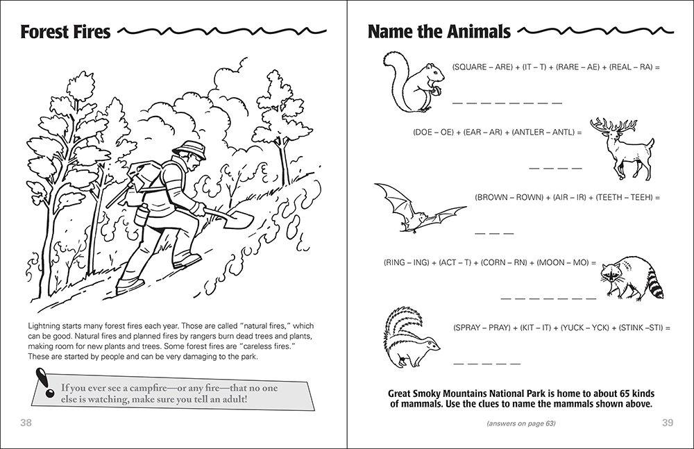 Great Smoky Mountains Activity Book - AdventureKEEN Shop