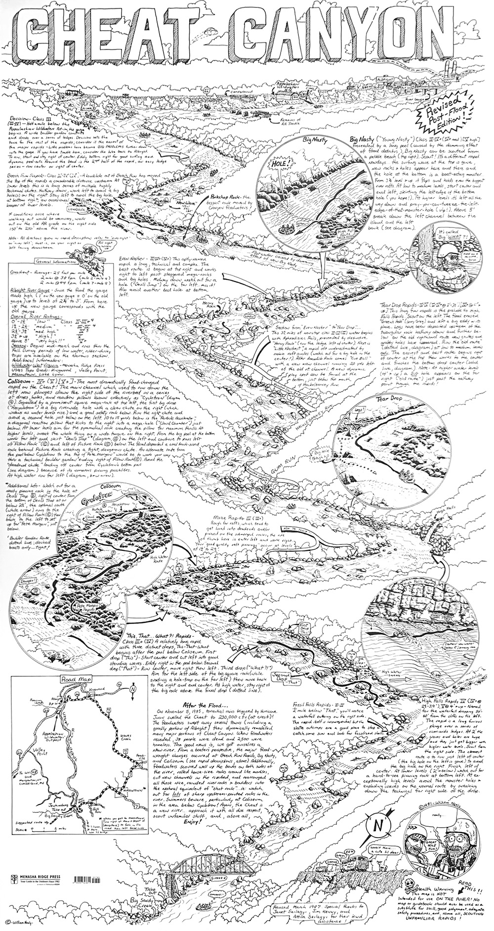 River Map: Cheat River Canyon - AdventureKEEN Shop