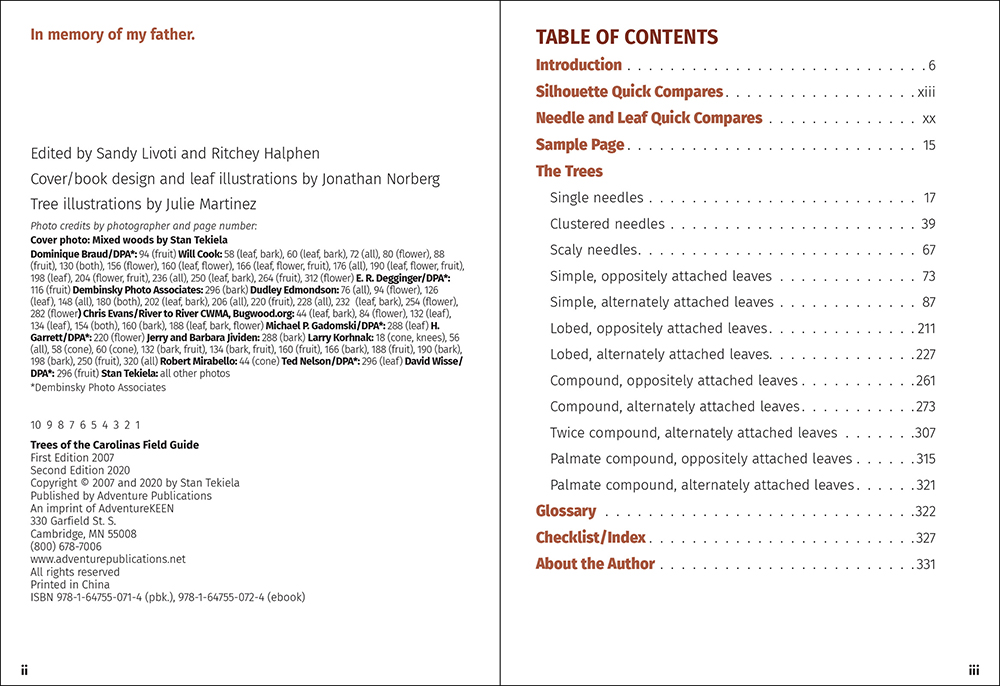 Trees of the Carolinas Field Guide - AdventureKEEN Shop